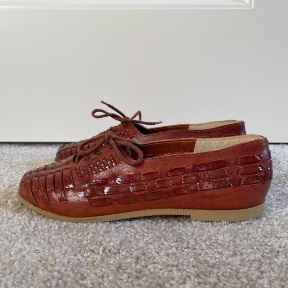 Shoes | Vintage Womens Santa Monica Leather Huarache Sandals Laceup ...